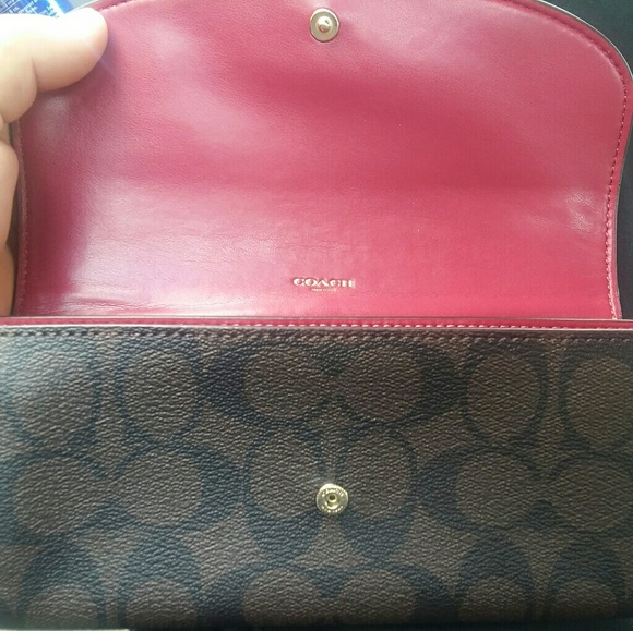 Coach | Bags | Brand New Coach Wallet Hot Pink Brown | Poshmark